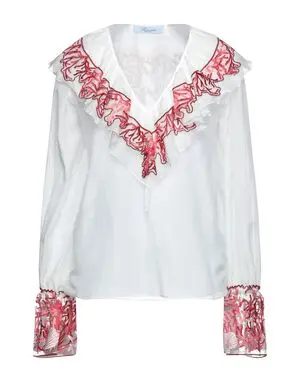 Blumarine Lace Woven Top