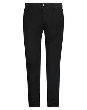 Incotex INCOTEX Men's Midnight Blue Cotton Elastane Pants Black