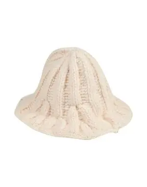 MAISON MARGIELA Knitted Bucket Hat - White
