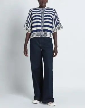 Elisabetta Franchi Striped Knit Cardigan - Blue