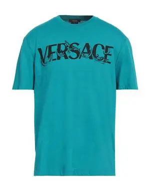 Versace T-shirt Size Cotton - Blue