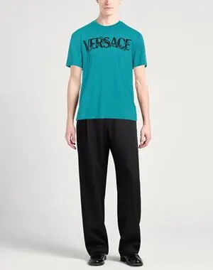 Versace T-shirt Size Cotton - Blue