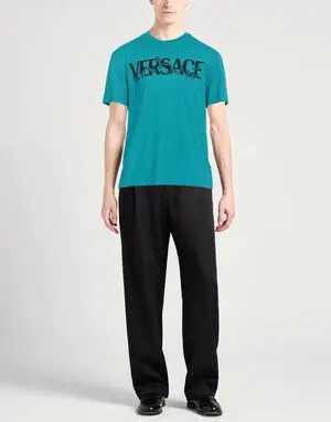 Versace T-shirt Size Cotton - Blue