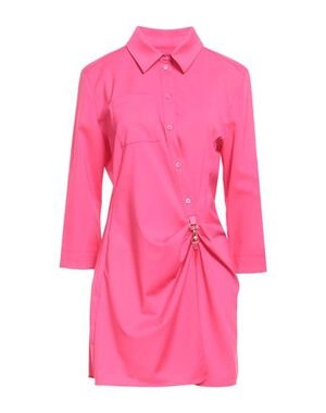 Jacquemus Virgin Wool & Elastane Shirt Dress - Fuchsia