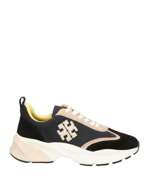 Tory Burch Sneakers In Textile Fibers And Leather - Black