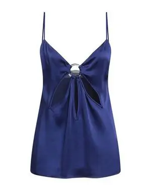 Stella McCartney STELLA McCARTNEY Satin Top Navy Blue