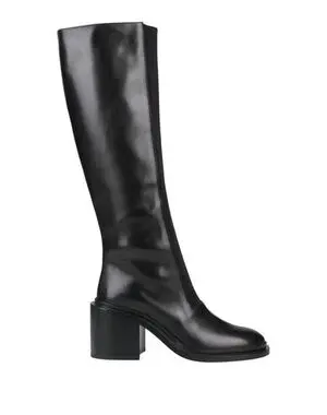 JIL SANDER Leather Boots - Black