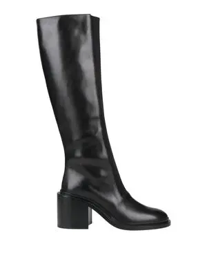 JIL SANDER Leather Boots - Black