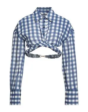 Jacquemus Woven Checked Shirt - Blue