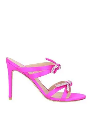 STUART WEITZMAN Textile Fiber Sandals - Pink