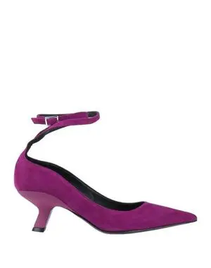 VIC MATIE Leather Pumps - Purple