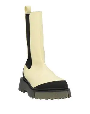 Off-White Calfskin Chelsea Boots