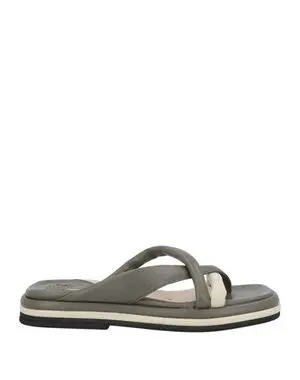 IXOS Leather Thong Sandals - Military Green