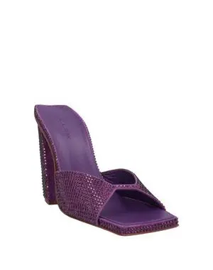 GIA / RHW Leather Slide Sandals - Purple