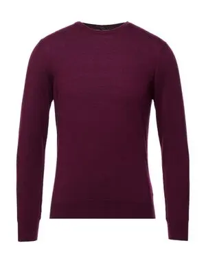 DRUMOHR Man Sweater Light Brown Size 38 Cashmere Deep Purple