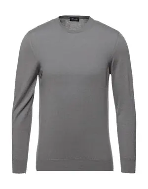 DRUMOHR Man Sweater Light Brown Size 38 Cashmere Dove Grey