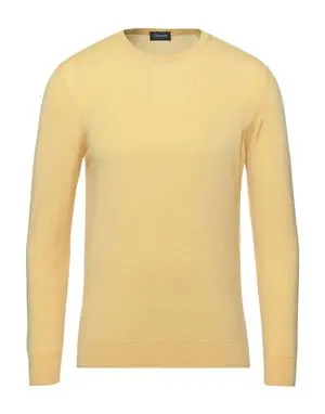 DRUMOHR Man Sweater Light Brown Size 38 Cashmere Light Yellow