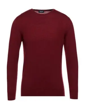 DRUMOHR Man Sweater Light Brown Size 38 Cashmere Maroon