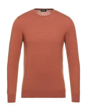 DRUMOHR Man Sweater Light Brown Size 38 Cashmere Rust