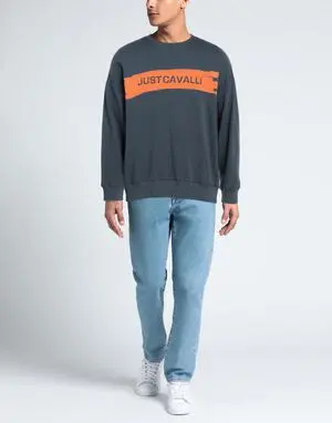 Just Cavalli Cotton Blend Sweatshirt - Grey