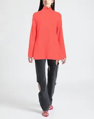JUCCA Turtleneck Knit Top - Tomato Red
