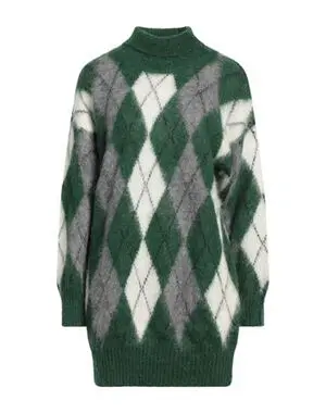 GRIFONI Geometric Print Turtleneck - Green