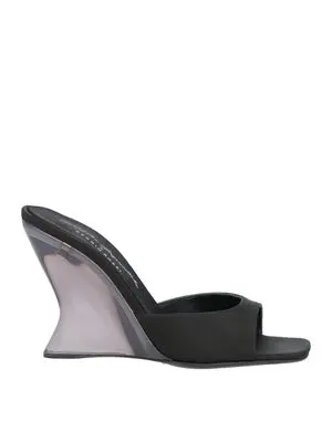 EVANGELIE SMYRNIOTAKI X SERGIO ROSSI Textile Fibers Slide Sandals