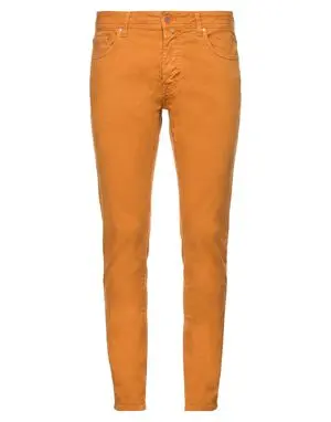 JACOB COHЁN Pants Rust Size Cotton, Elastane
