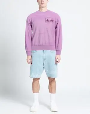 Aries Cotton Fleece Sweatshirt - Purple