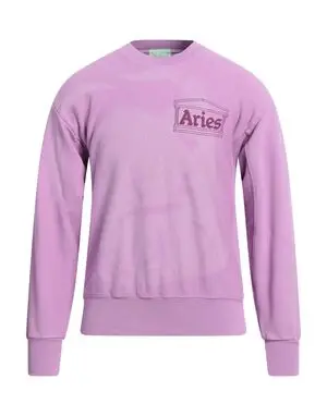 Aries Cotton Fleece Sweatshirt - Purple