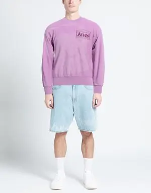 Aries Cotton Fleece Sweatshirt - Purple