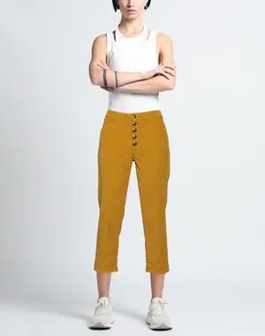 DONDUP Cropped Tapered Corduroy Pants - Yellow