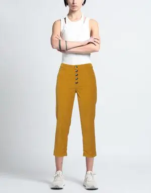 DONDUP Cropped Tapered Corduroy Pants - Yellow