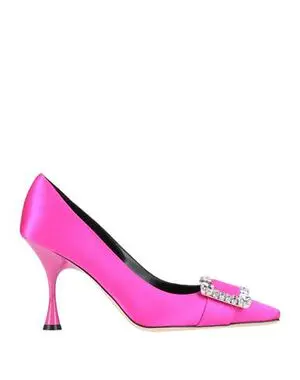 SERGIO ROSSI Pumps With Crystal Appliqués Pink