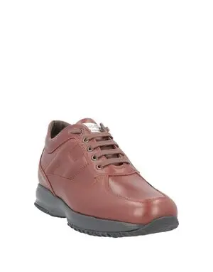 Hogan Interactive Leather Sneakers - Brown