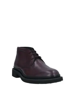 TOD'S Ankle Boots In Leather - Purple