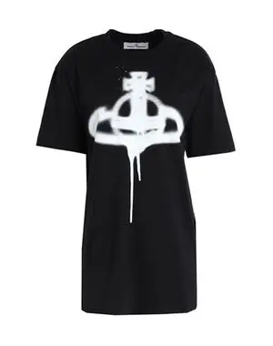 VIVIENNE WESTWOOD Logo-Print Cotton T-Shirt Black