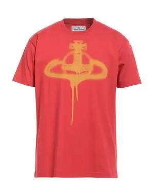 VIVIENNE WESTWOOD Logo-print Cotton T-shirt - Red