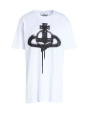 VIVIENNE WESTWOOD Logo-Print Cotton T-Shirt White