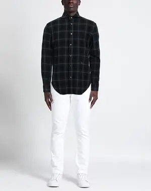 JACOB COHЁN Shirt Dark Size Cotton, Linen