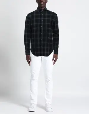 JACOB COHЁN Shirt Dark Size Cotton, Linen