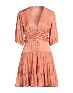 Sandro Acetate Mini Dress - Orange