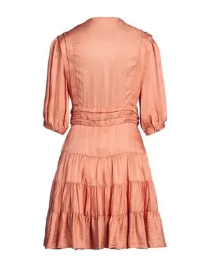 Sandro Acetate Mini Dress - Orange