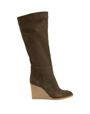 8 BY YOOX Split Leather Round-toe Boots - Green