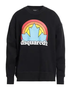 Dsquared2 Printed Cotton Sweatshirt - Black