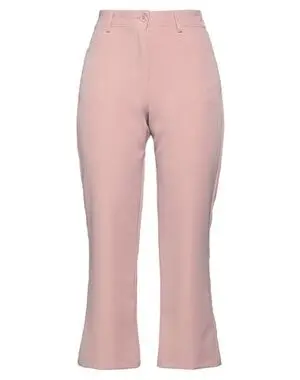 SOALLURE Flared Trousers - Antique Rose