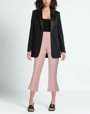 SOALLURE Flared Trousers - Antique Rose