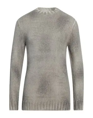 BELLWOOD Crew Neck Two-tone Sweater - Light Grey