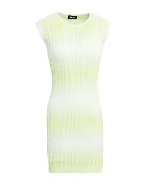 Gcds Knitted Mini Dress - Acid Green