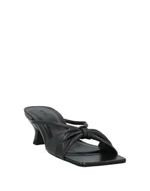 By Far Leather Sandals - Black